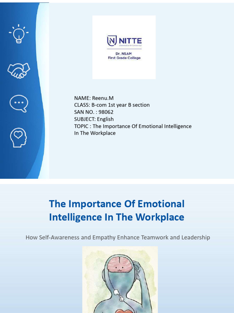 Emotional Intelligence Presentation | PDF