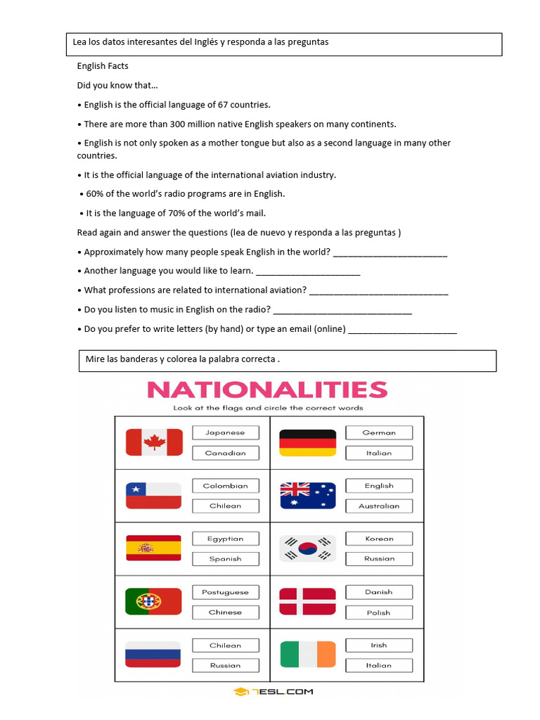 Interesting Facts About English Language | PDF