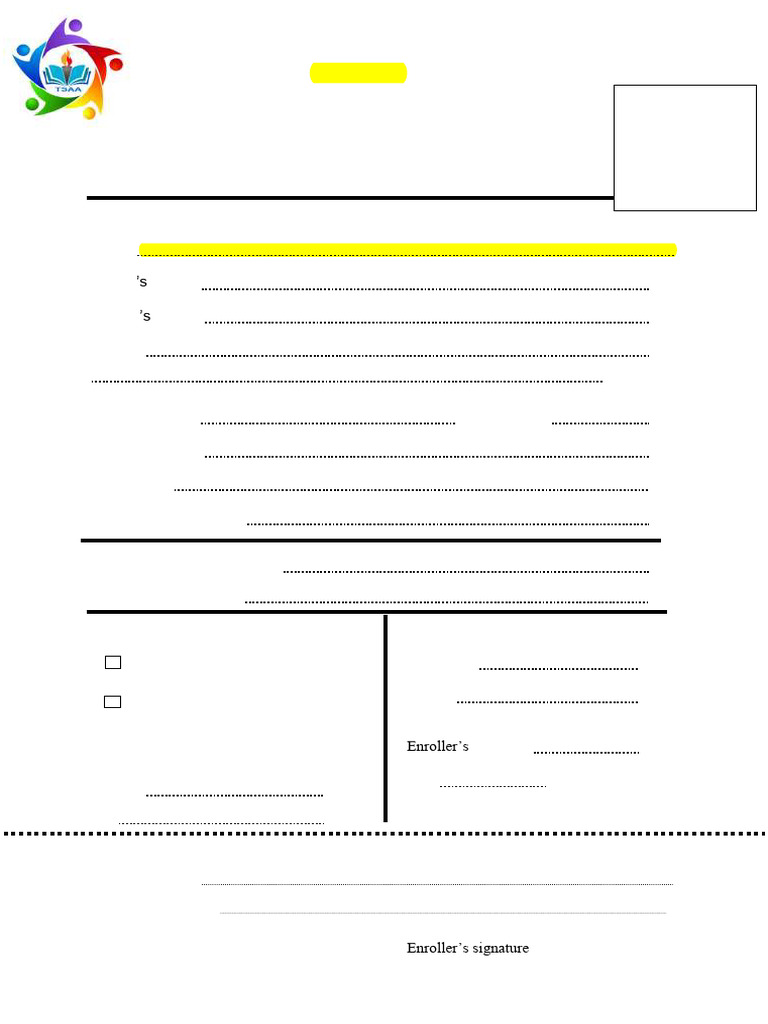 TSAA Form | PDF