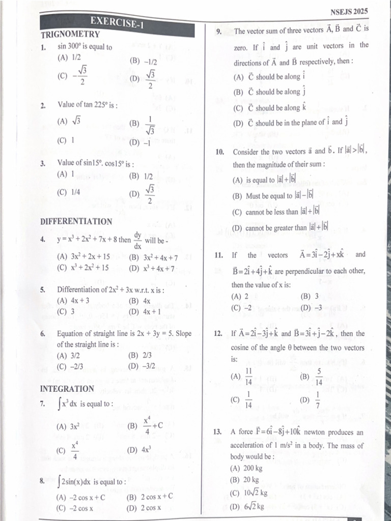 Basic Maths Revision Sheet Insomnia | PDF