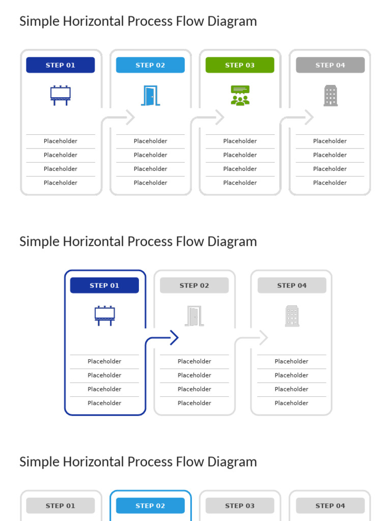 FF0502 01 Simple Horizontal Process Flow Diagram 16x9 1 | PDF