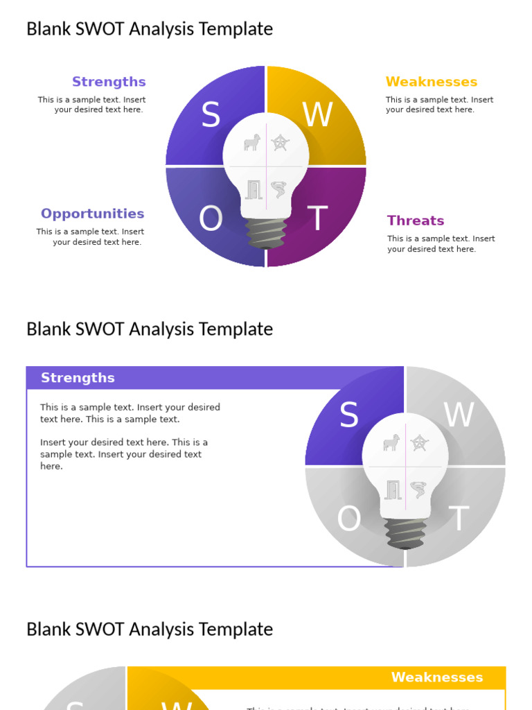 Free Blank SWOT Analysis Template | PDF | Career & Growth | Business