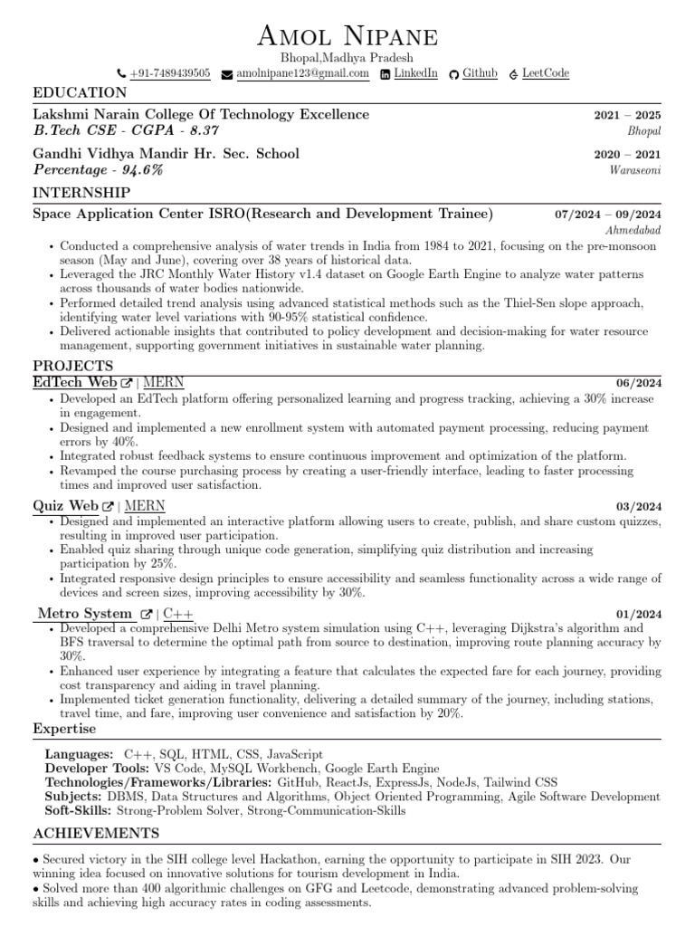Amol Resume | PDF | Educational Technology | Usability