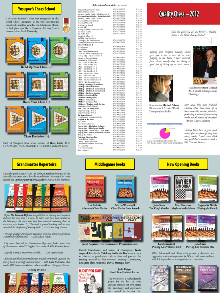 Yusupov's Chess Instruction Series | PDF | Chess Openings | Traditional ...