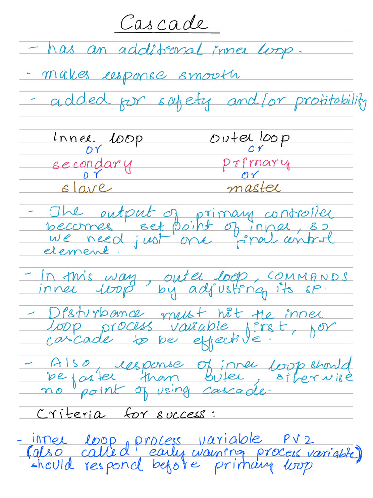Cascade, Ratio and Feedforward (Theory) | PDF