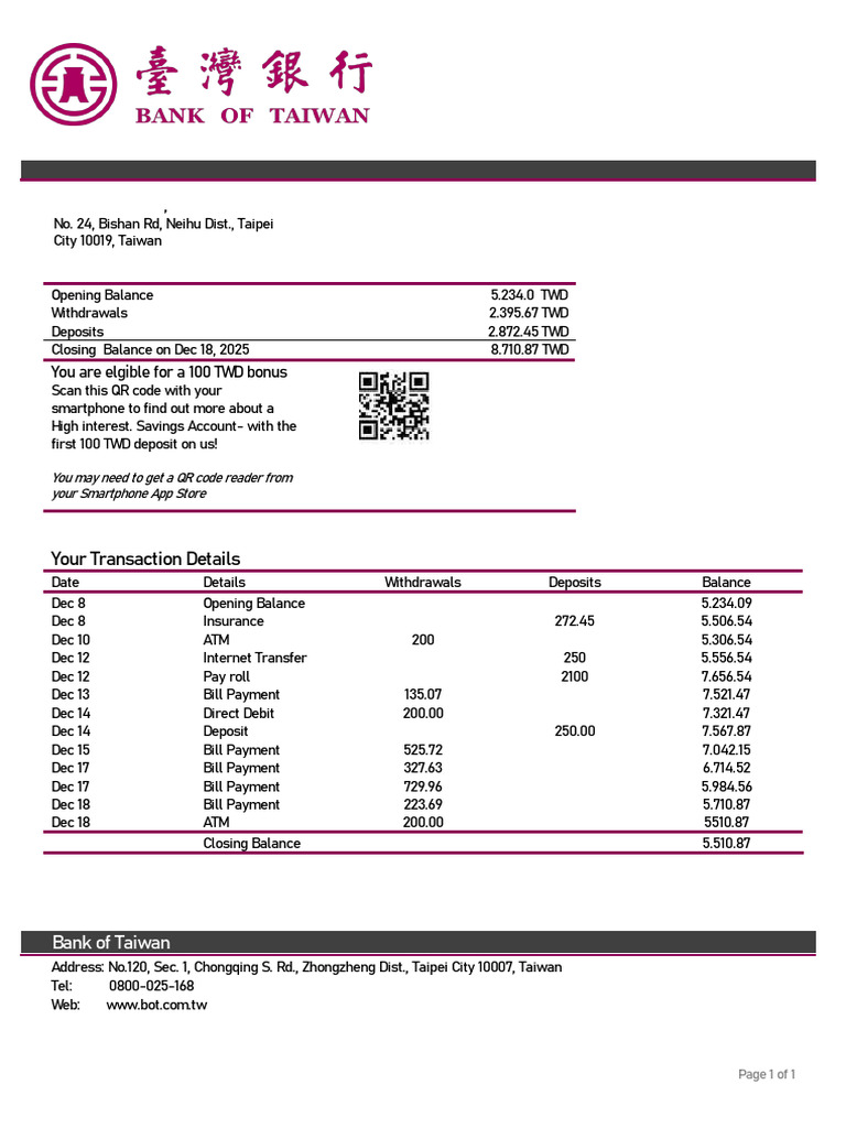 Transaction Summary and Bonus Offer | PDF