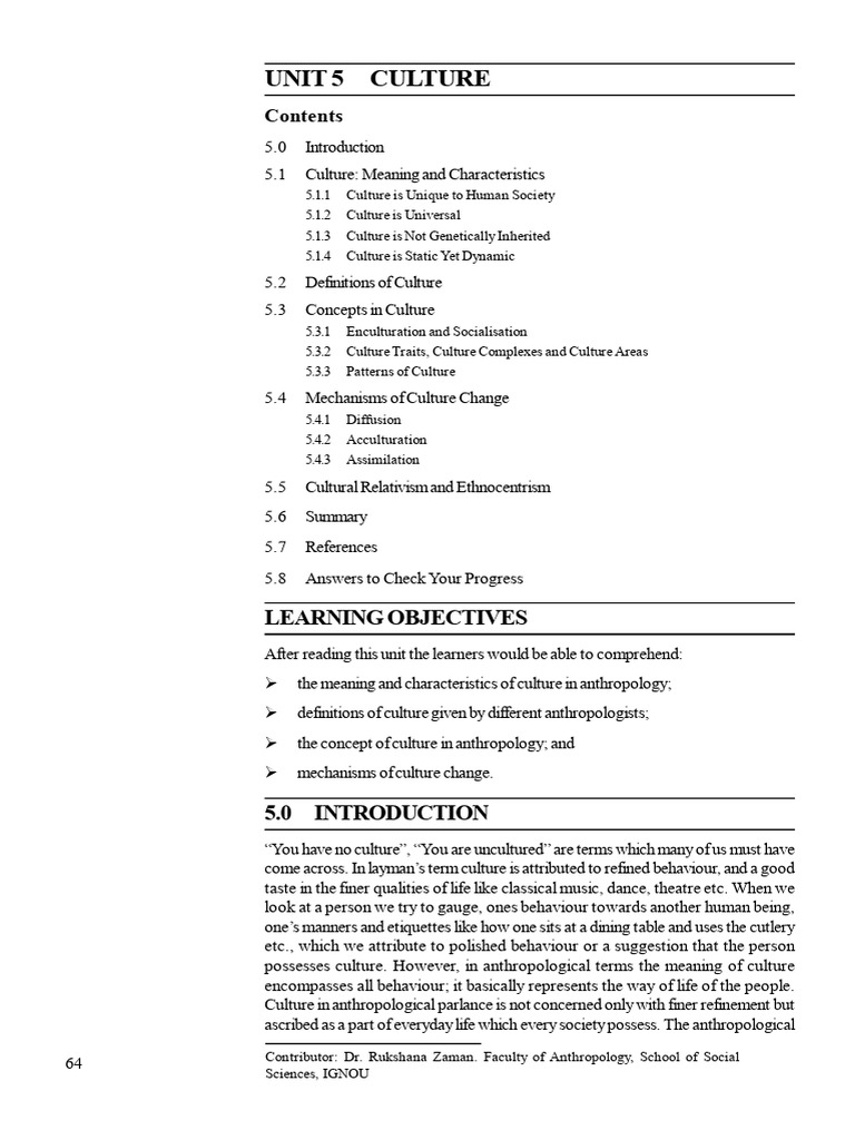 Culture | PDF | Anthropology | Liberal Arts Education