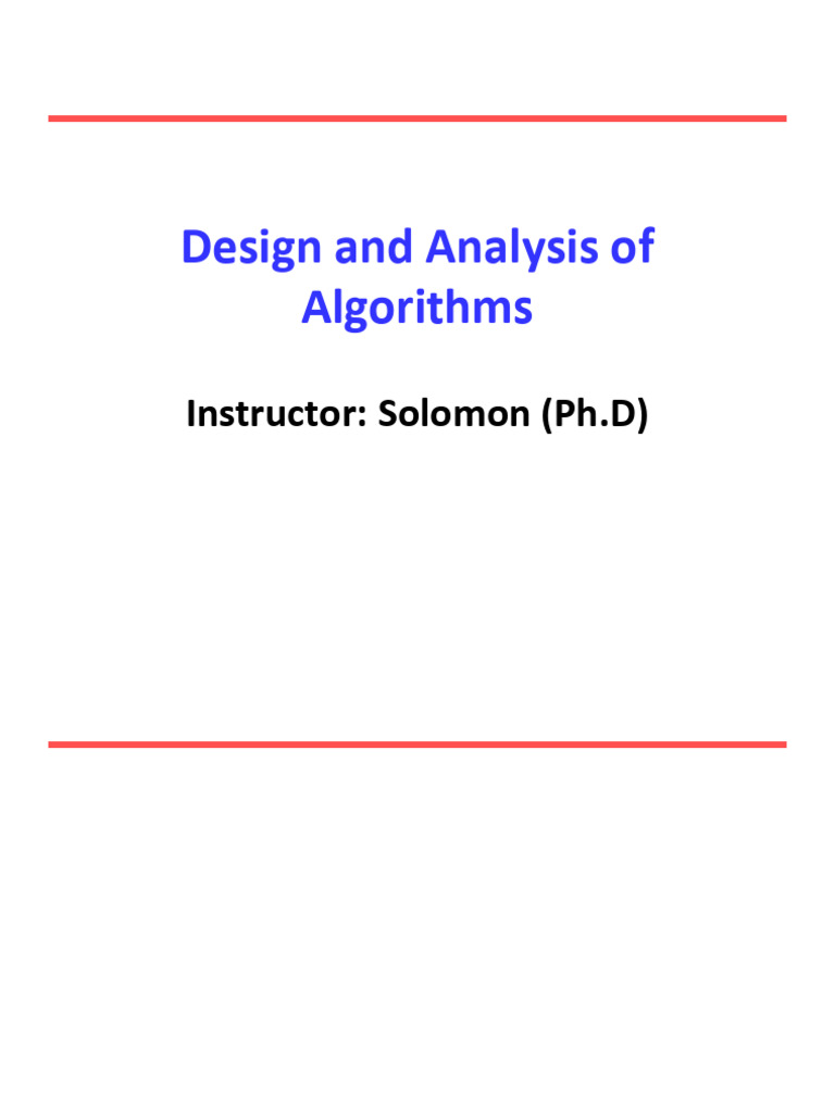 Chapter 2 - Divide and Conquer_1 | PDF | Computer Programming ...