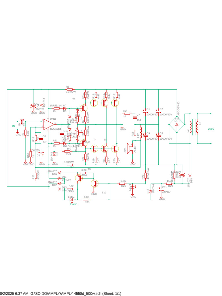 AMPLY 4558d_500w | PDF
