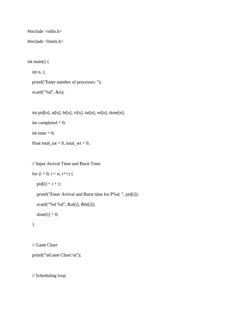 2-Shortest Job First[1] | PDF