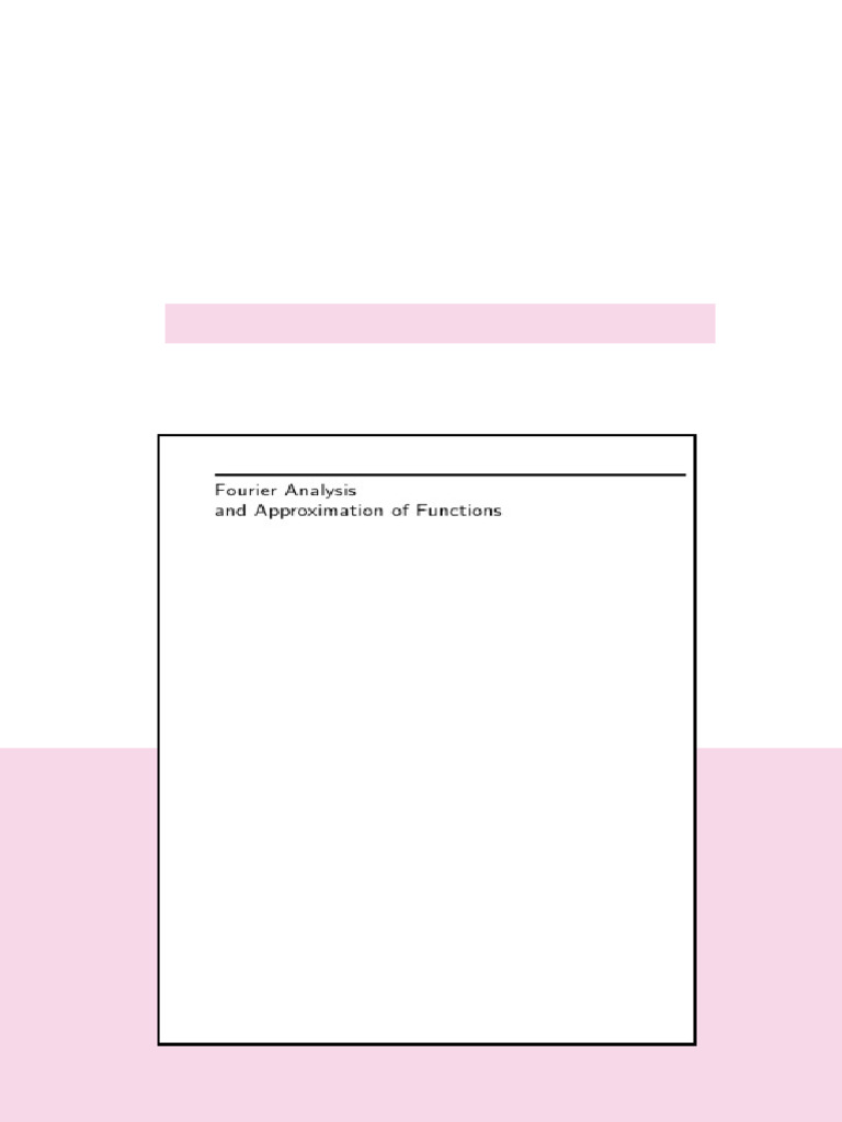 Fourier Analysis And Approximation Of Functions Trigub R Bellinsky E No ...