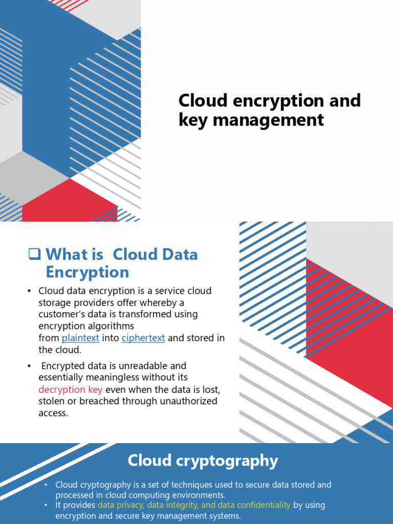 Cloud Computing | PDF | Encryption | Key (Cryptography)