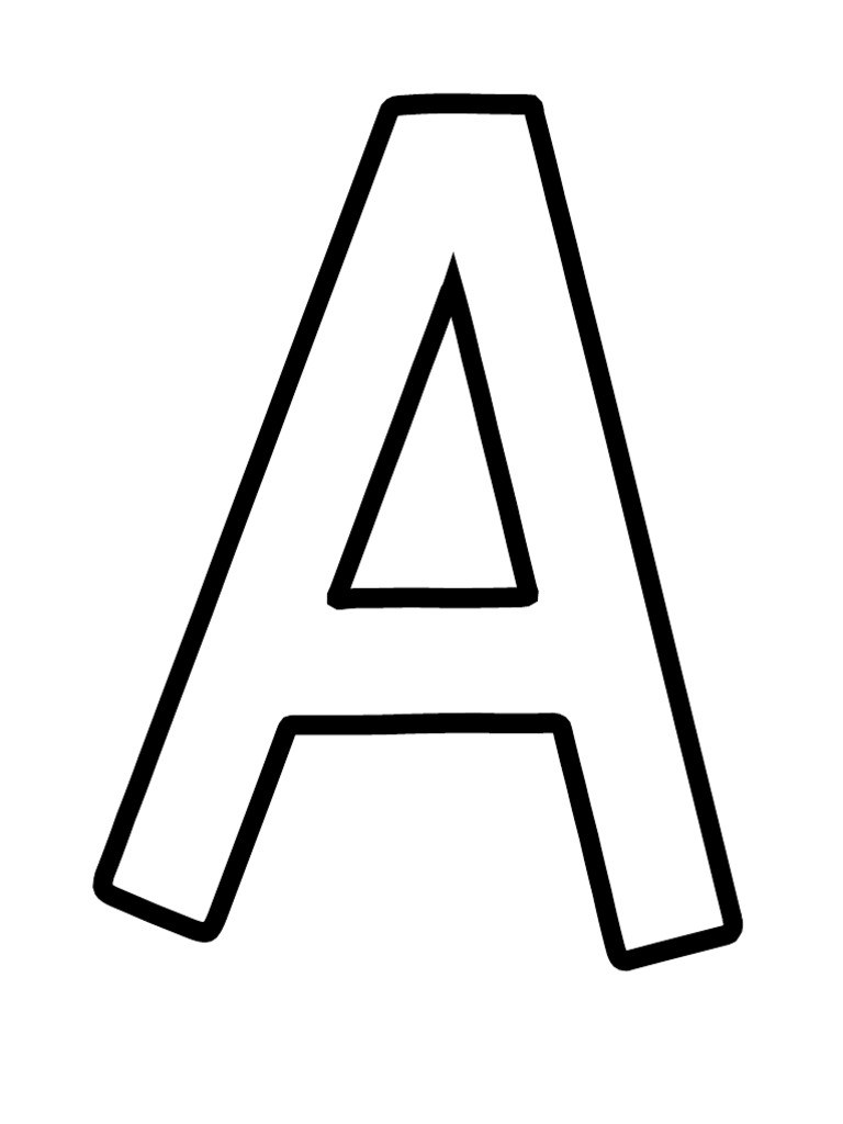 Alphabet Outline Letters | PDF