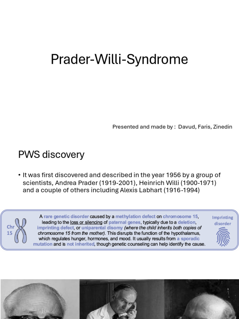 Overview of Prader-Willi Syndrome | PDF
