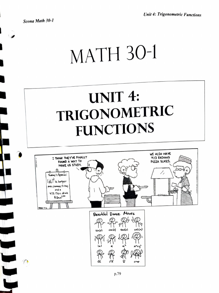 Unit 4 Trigonometric Functions | PDF | Trigonometry | Trigonometric ...