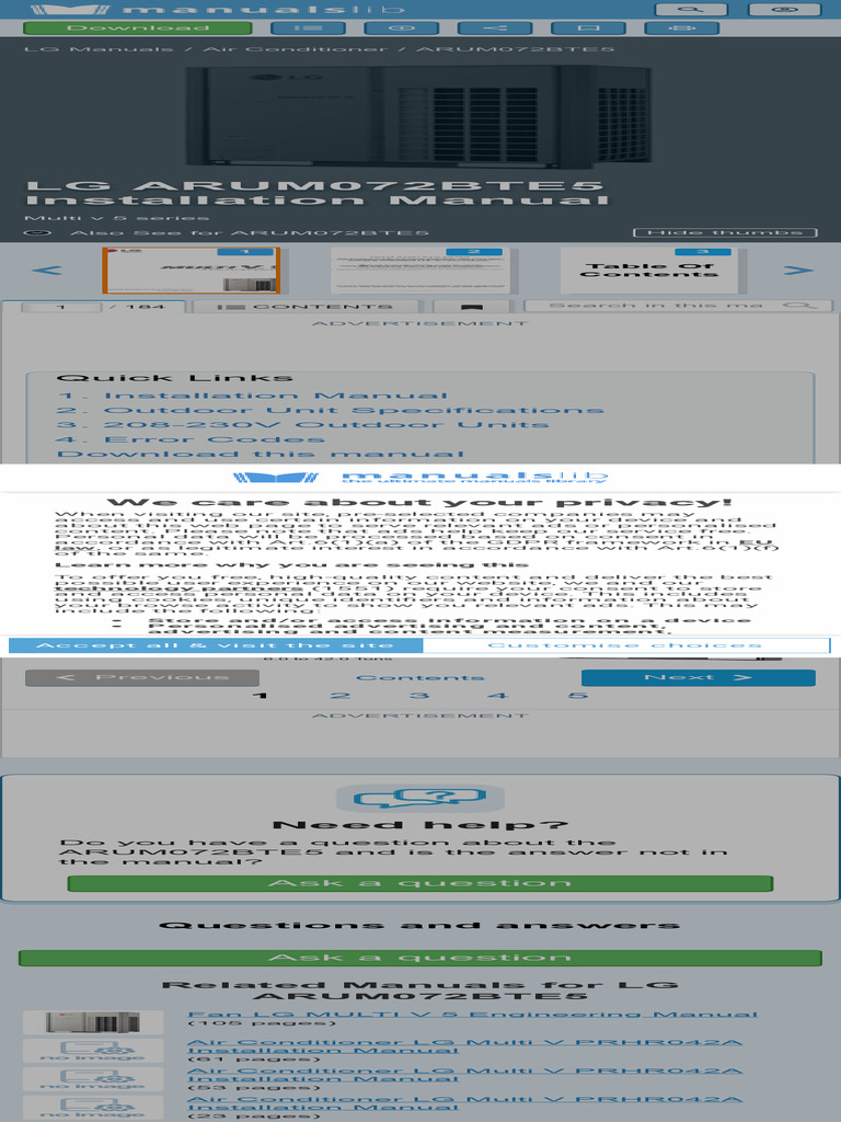 manualslib | PDF | Http Cookie | Air Conditioning
