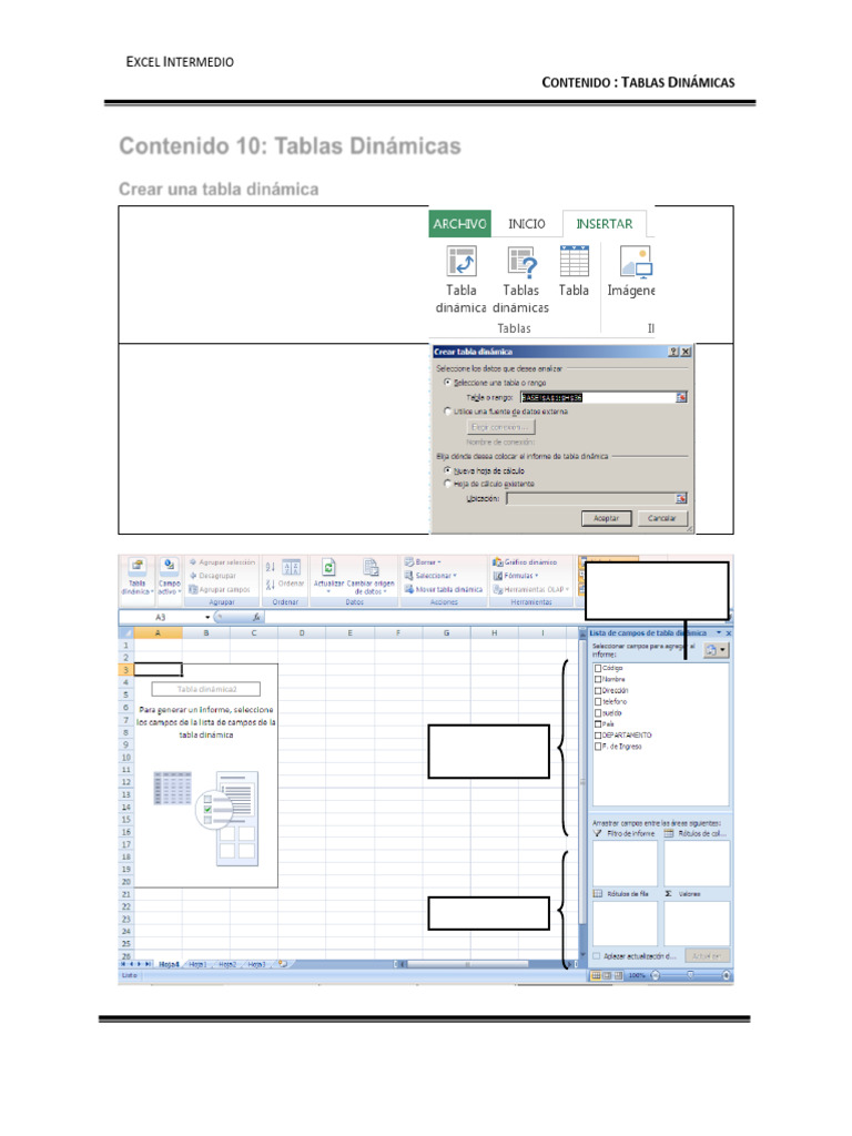 Resumen Tablas Dinámicas | PDF | Software | Informática