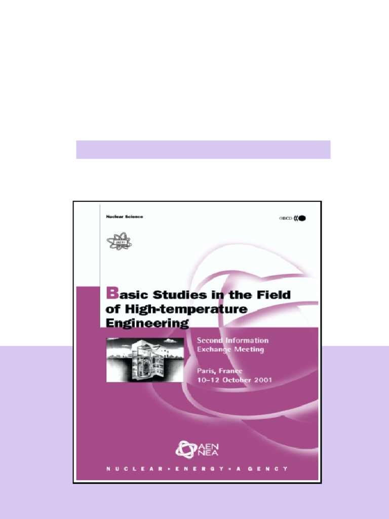 Basic Studies in The Field of Hightemperature Engineering Oecd Newest ...