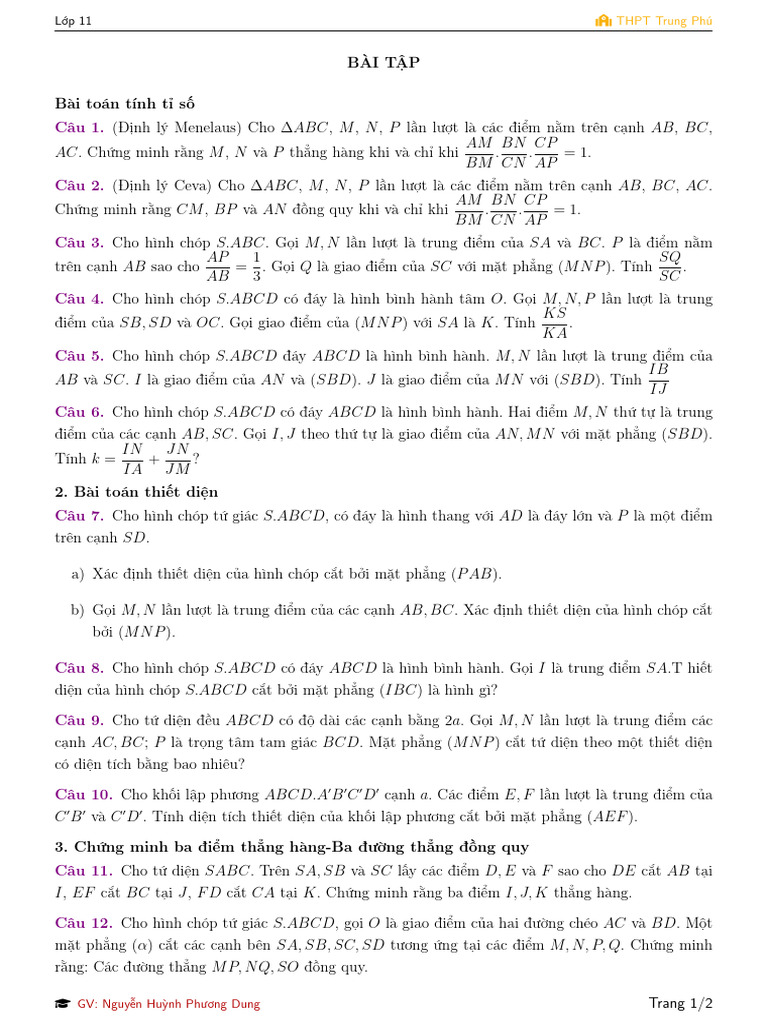 L11_Baitaphinhhoc | PDF