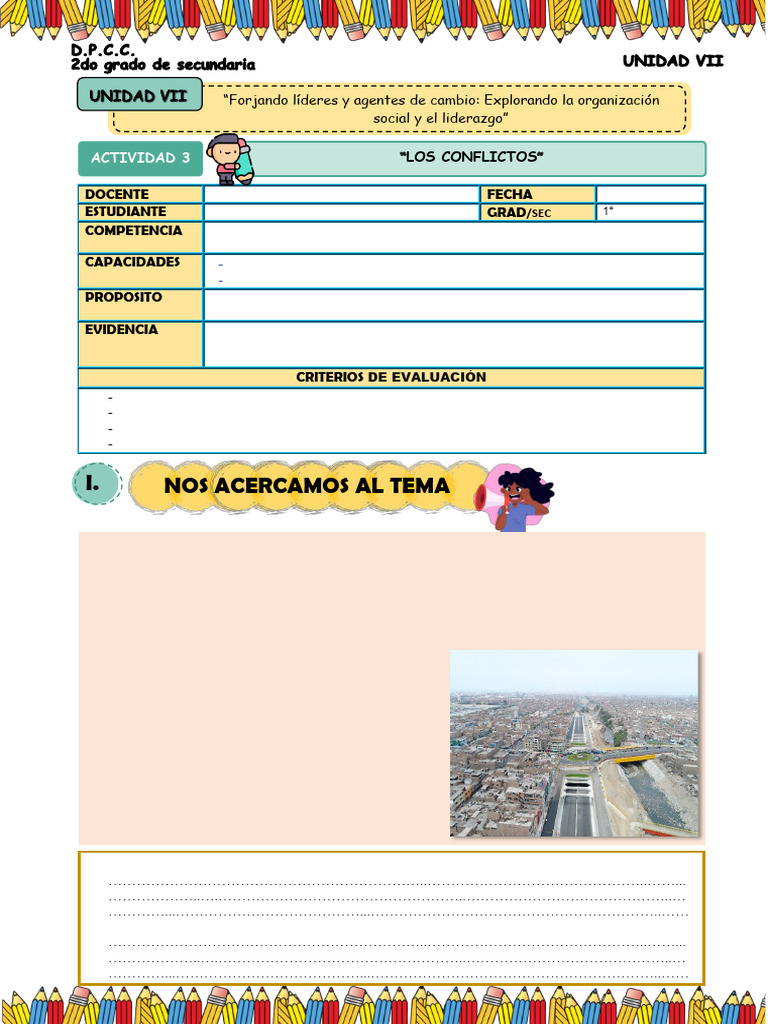 2° DPCC - Actv.03-Uni.7 2024 | PDF | Conflicto (proceso) | Psicología Social