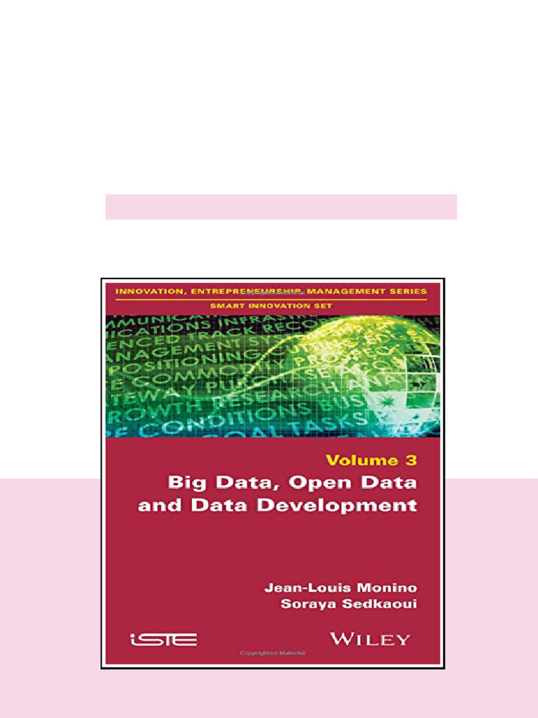 Big Data Open Data And Data Development 1st Edition Monino Jeanlouis ...