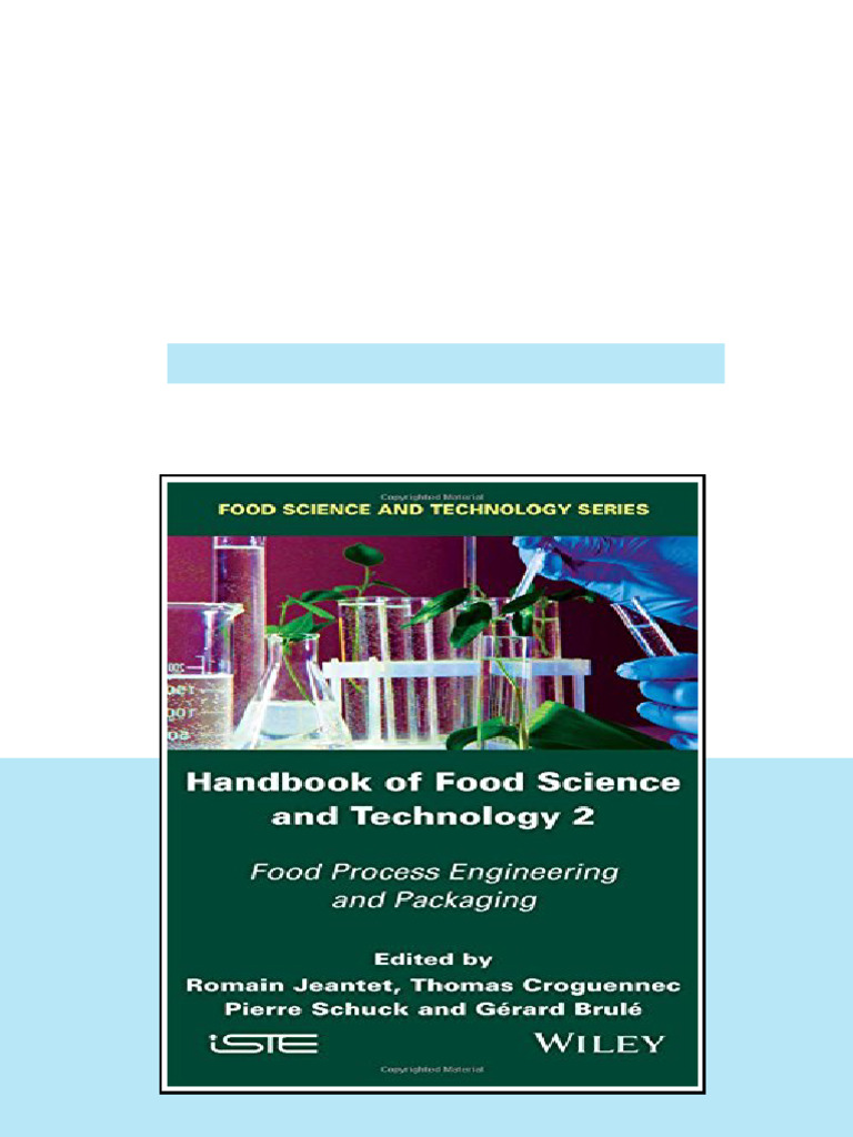 Food Process Engineering And Packaging Handbook Of Food Science And ...