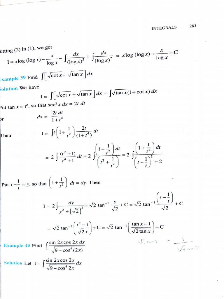 Understanding Indefinite Integrals | PDF | Calculus | Integral
