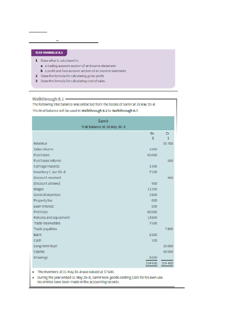 Form 2 ACC Worksheets | PDF