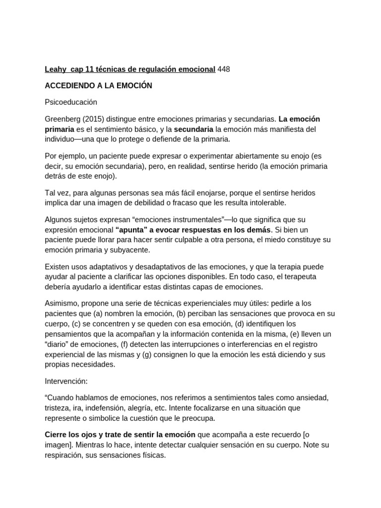 Regulacion Emocional | PDF | Las emociones | Ira