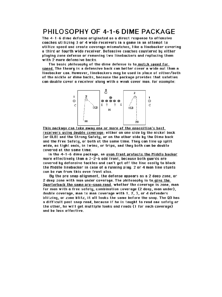4 1 6 Dime Defense | PDF