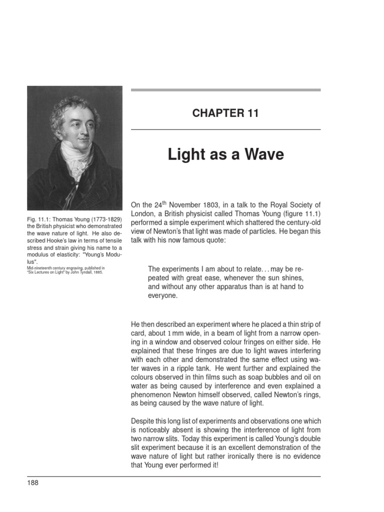 Ch11 Lightwaves | PDF | Polarization (Waves) | Refraction