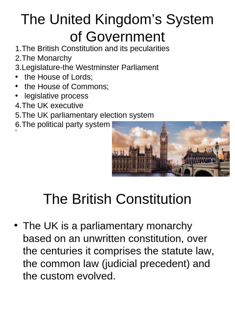 The United Kingdom’s System of Government | PDF | Labour Party (Uk ...