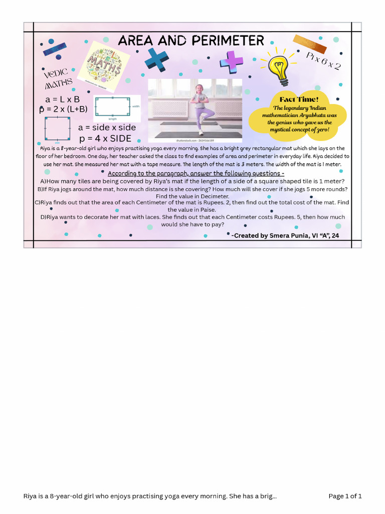 Area and Perimeter | PDF