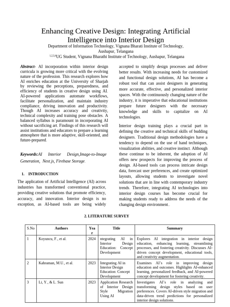 Enhancing Creative Design Integrating Artificial Intelligence Into ...