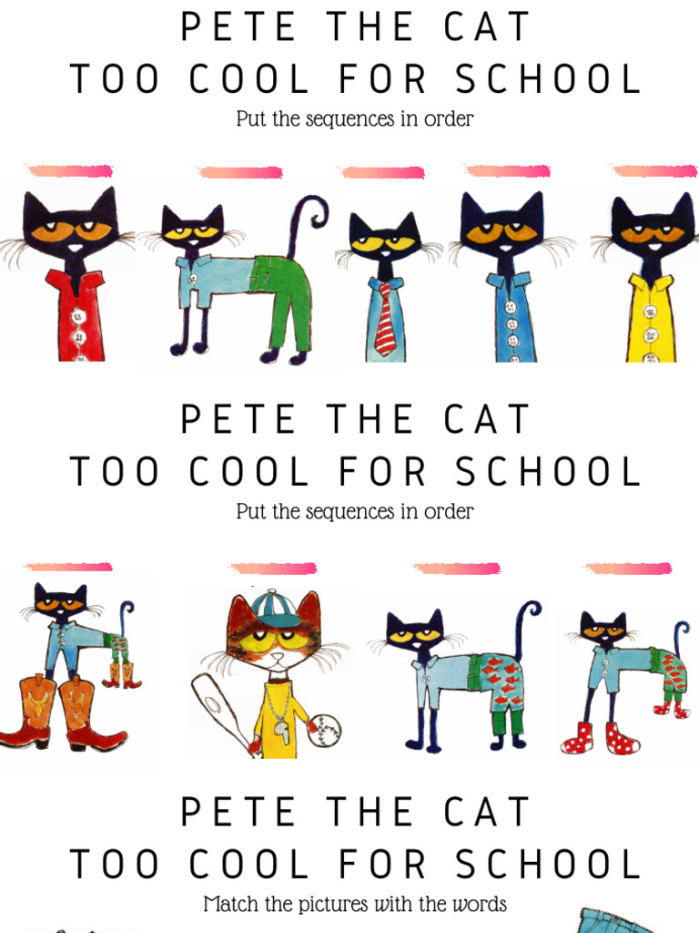 Pete The Cat - Too Cool For School | PDF