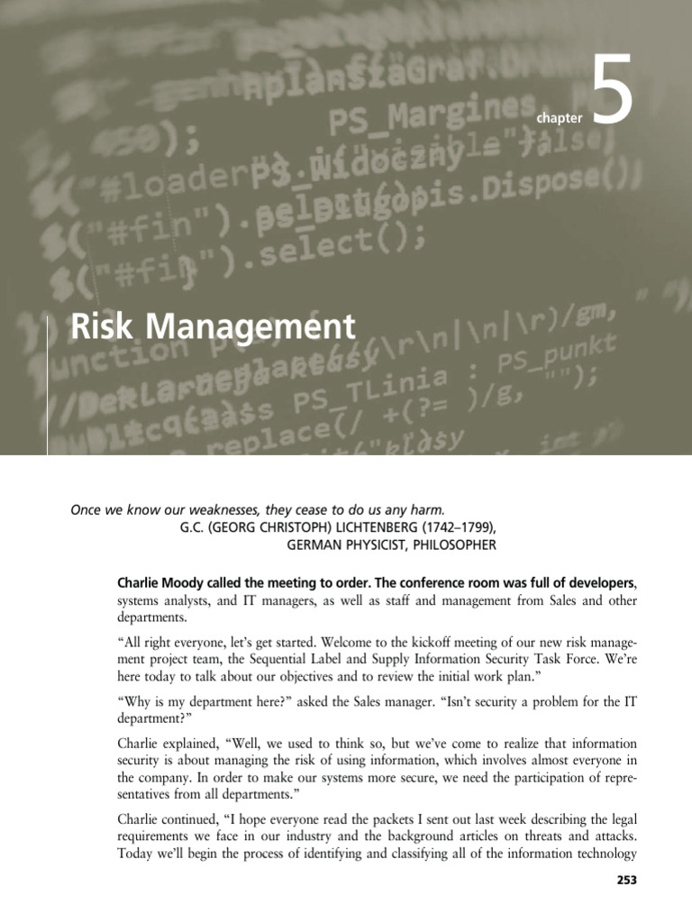 Chapter 5 Book | PDF | Classified Information In The United States | Risk