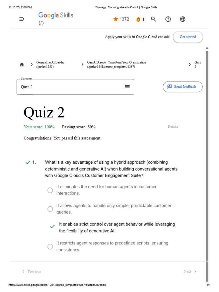 Generative AI Strategy Quiz Insights | PDF | Artificial Intelligence ...