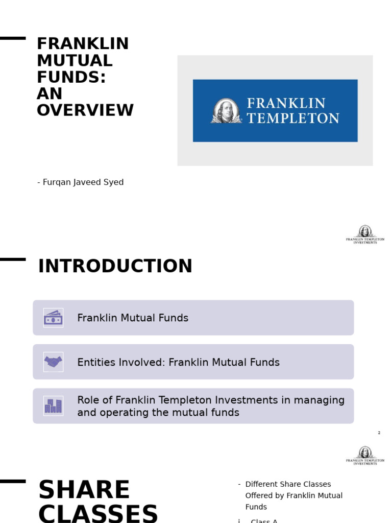 Franklin Templton Mutual Funds | PDF