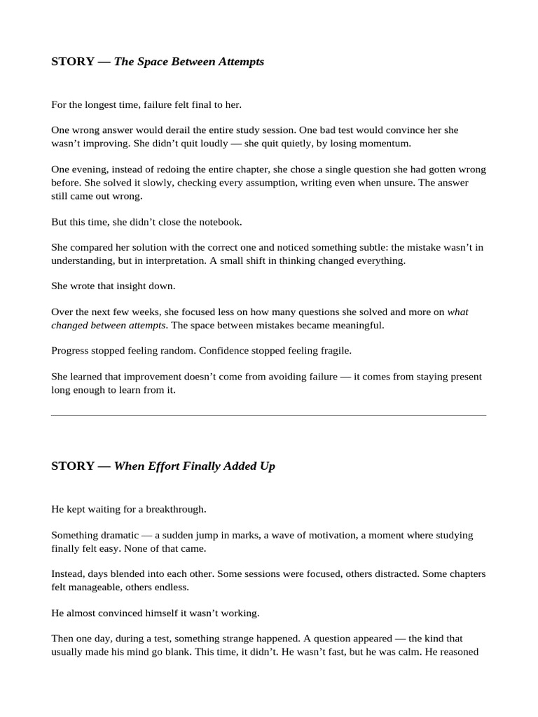 Peak Motivation - Students - Stories | PDF | Psychology | Psychological ...