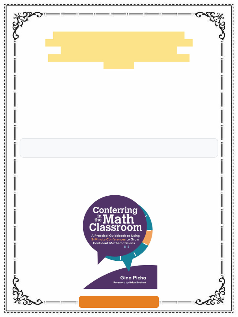Conferring in the Math Classroom A Practical Guidebook to Using 5 ...