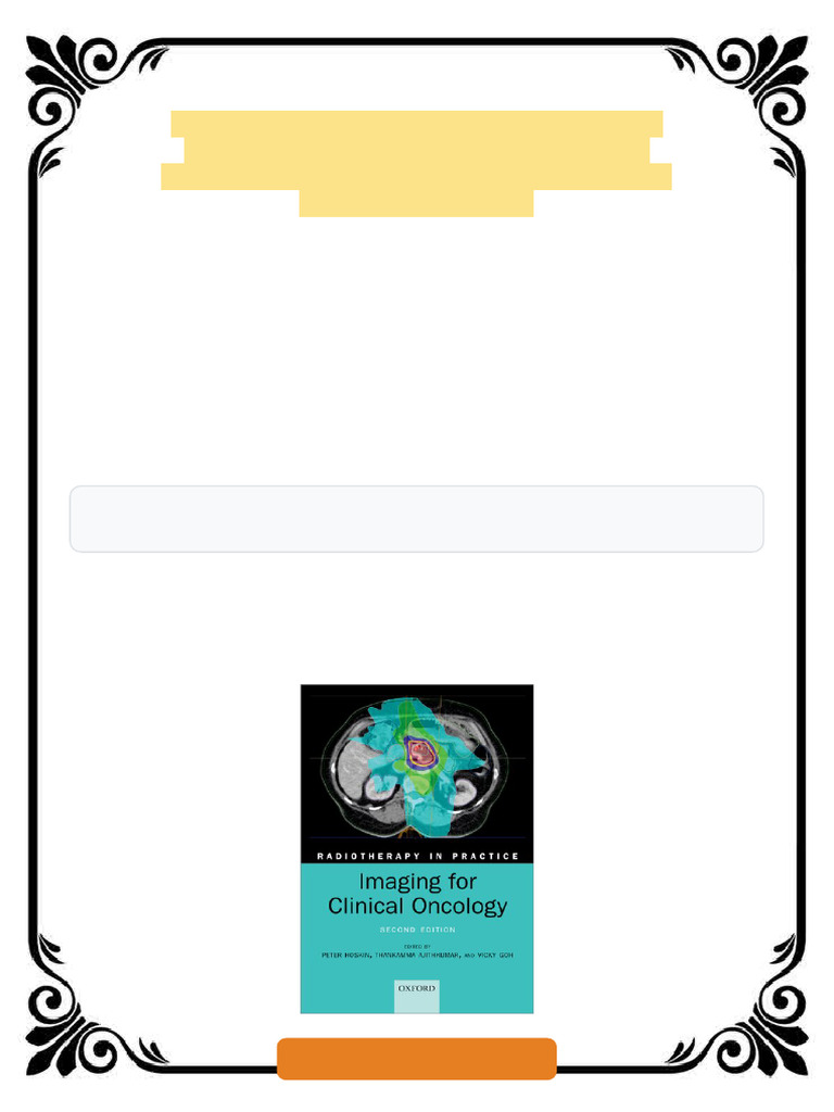 Imaging for Clinical Oncology Radiotherapy in Practice 2nd Edition ...