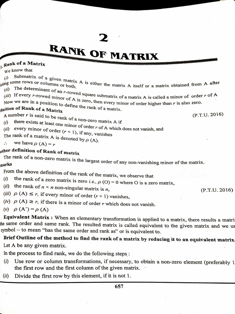 Rank of Martics | PDF