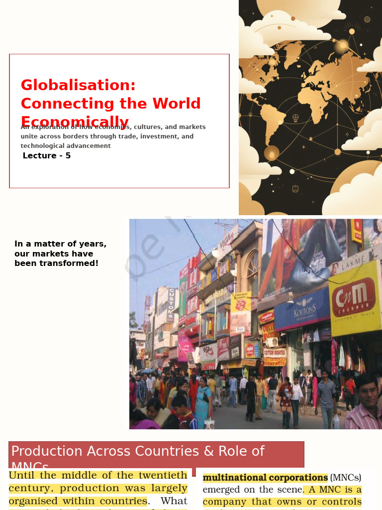 Globalisation: Economic Integration Insights | PDF | Globalization ...