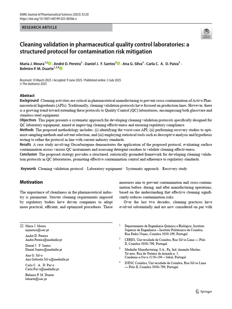 Cleaning Validation in QC Laboratories | PDF | Solubility | High ...