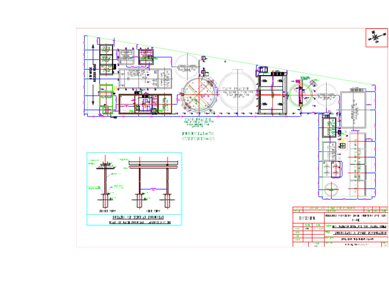 Superimposed Etp Layout - 600 KLD - Pedestal & Pump Foundations - r1 | PDF