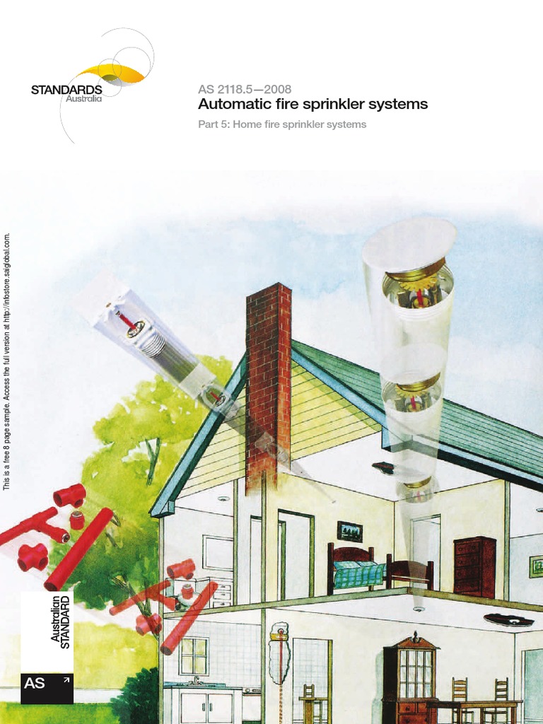 As 2118.5-2008 Automatic Fire Sprinkler Systems Home Fire Sprinkler ...
