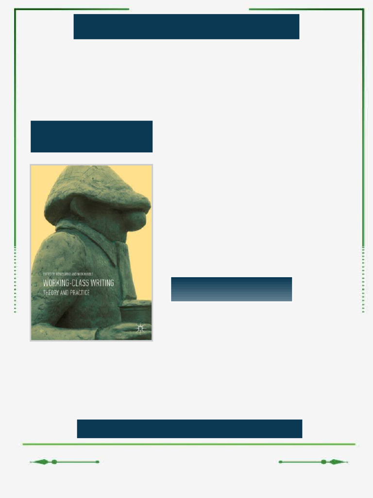 Working-Class Writing: Theory and Practice Ben Clarke Ebook Updated ...