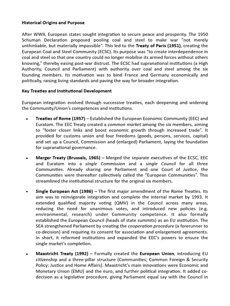 EU Development, Lecture 1 | PDF | Enlargement Of The European Union ...
