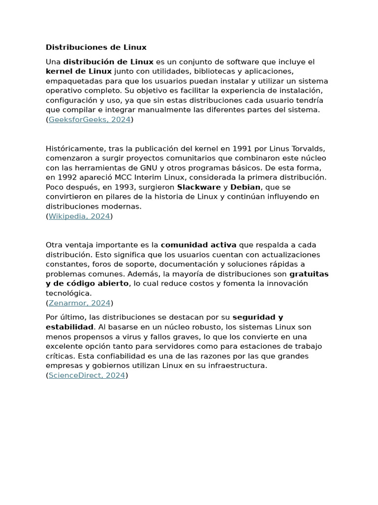 Distribuciones de Linux | PDF | Distribución de Linux | Variantes Unix