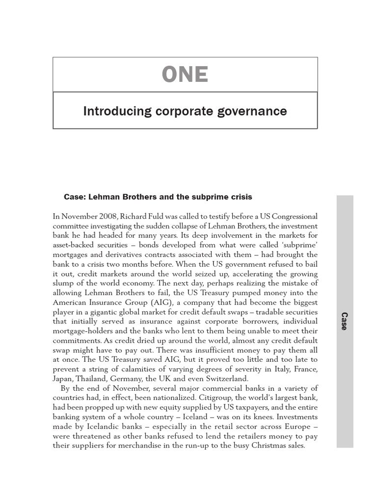 Chapter 1 - Introducing corporate governance - Corporate Governance ...